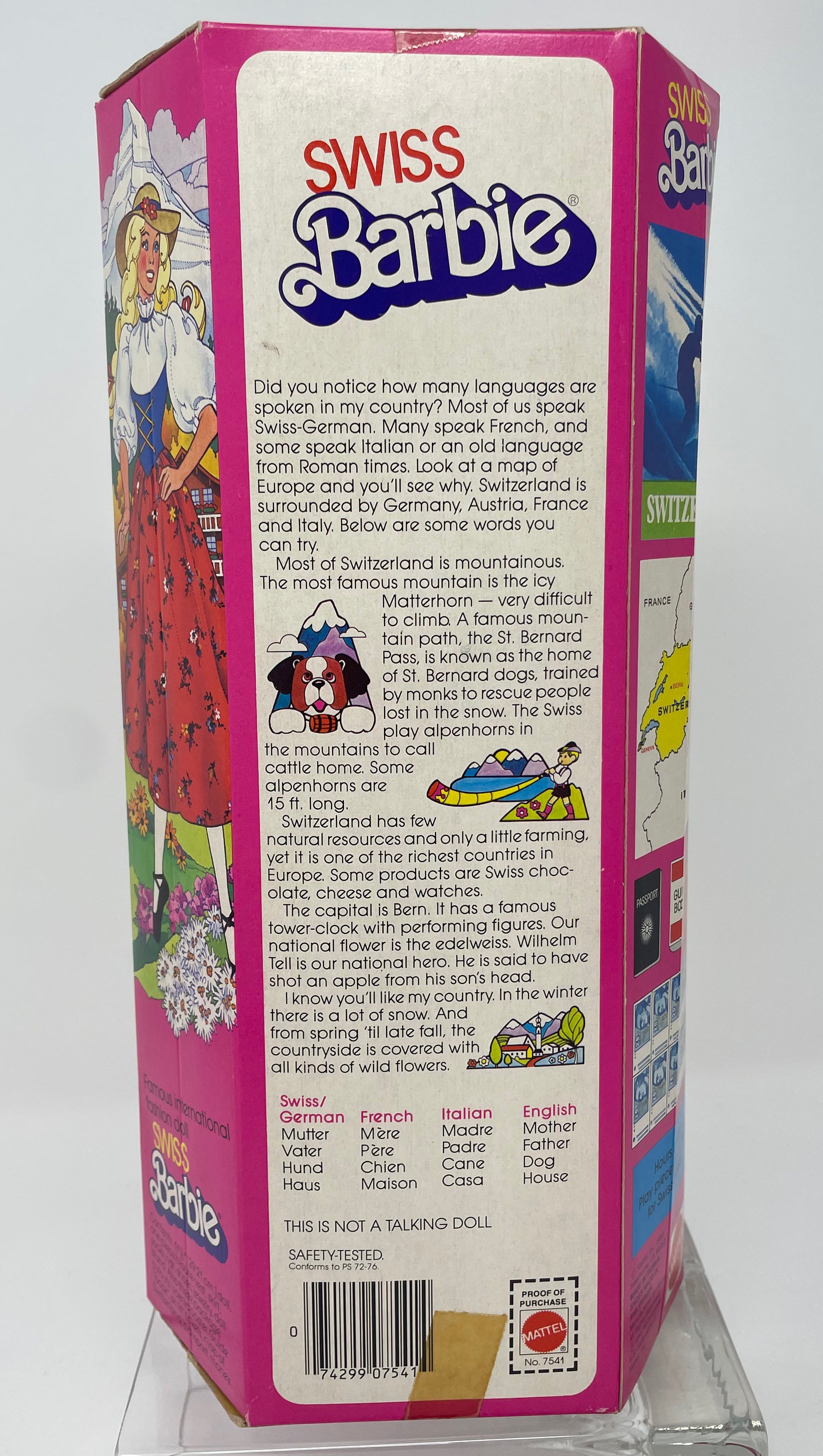 SWISS BARBIE - BARBIE DOLLS OF THE WORLD COLLECTION #7541 - MATTEL 198 ...